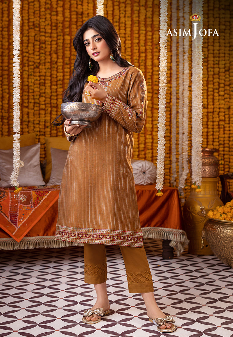 AJTM-11 - EMBROIDERED YARN DYED KANTHA STITCHED 2 PCS – Asim Jofa UK